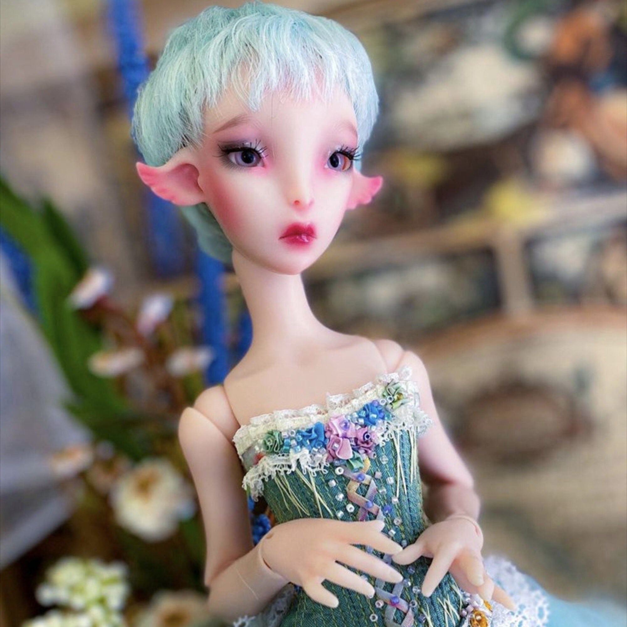 Bjd Doll Full Set 1 4 Bjd Fullset Posable Art Doll Ball Etsy
