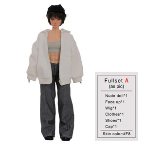 BJD Doll Full Set 1/4 BJD Fullset Posable Art Doll Ball Jointed Dolls ...