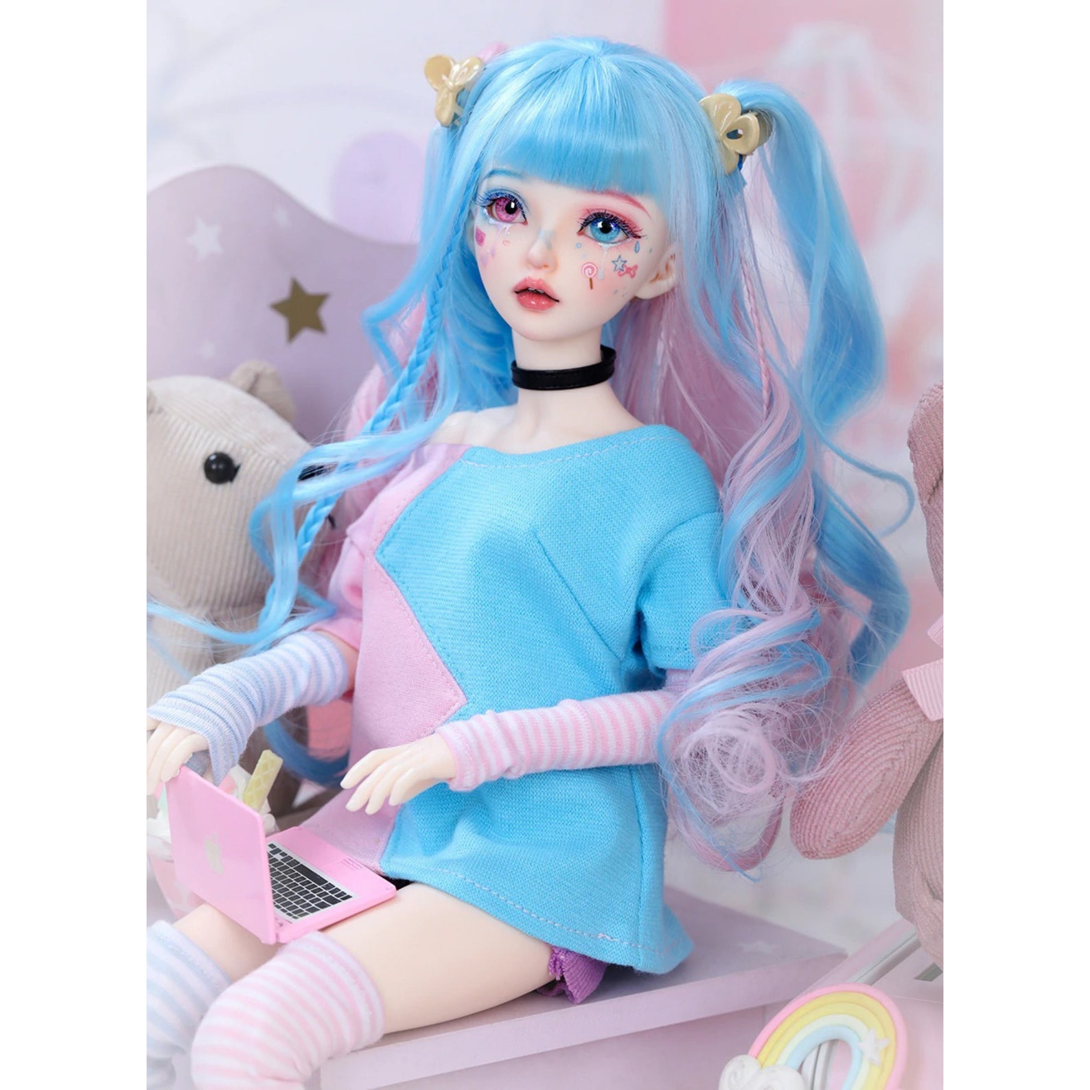 Bjd Doll Full Set 1 4 Bjd Fullset Posable Art Doll Ball Etsy
