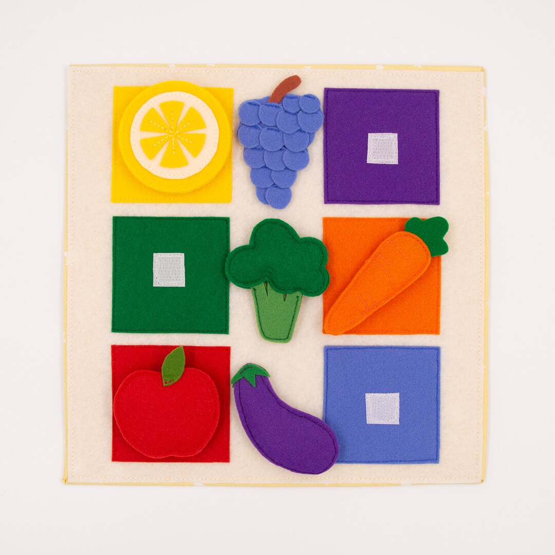 Montessori Preschool Activity Card, Educational Matching Game Color ...