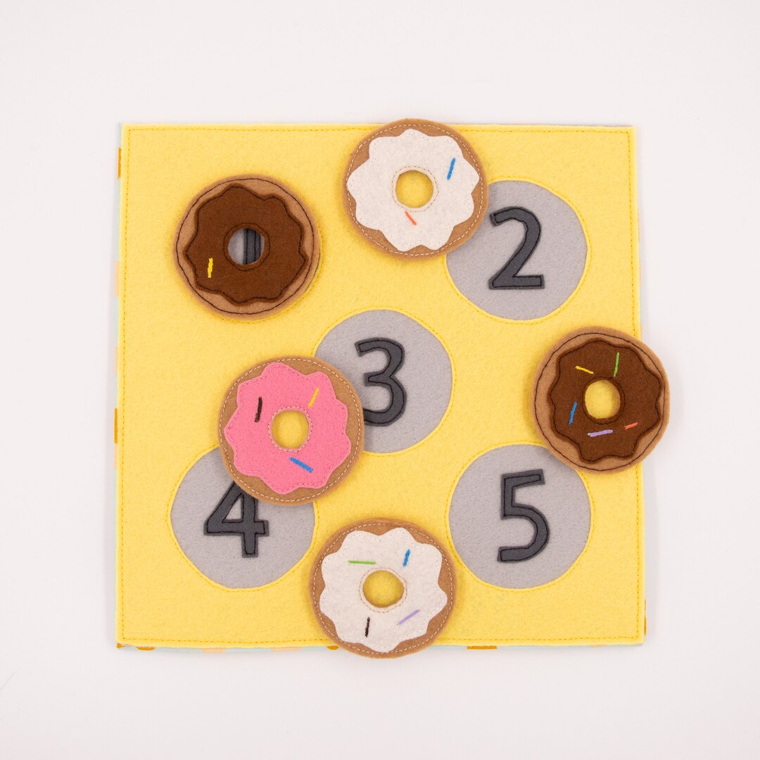 Montessori Preschool Activity Card, Educational Matching Game Numbers ...