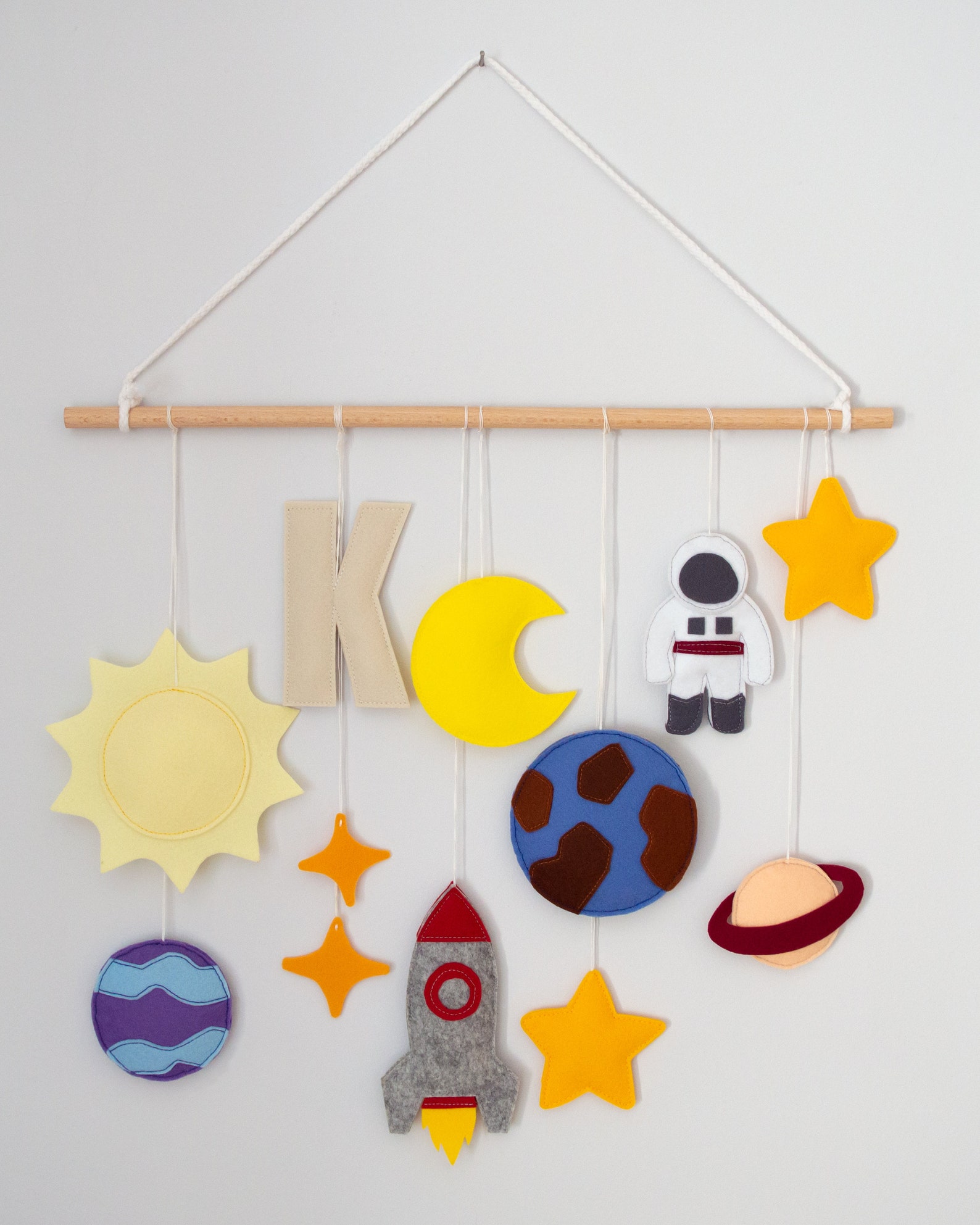 Felt Wall Hanging Space: Personalized Nursery Wall Decor - Etsy