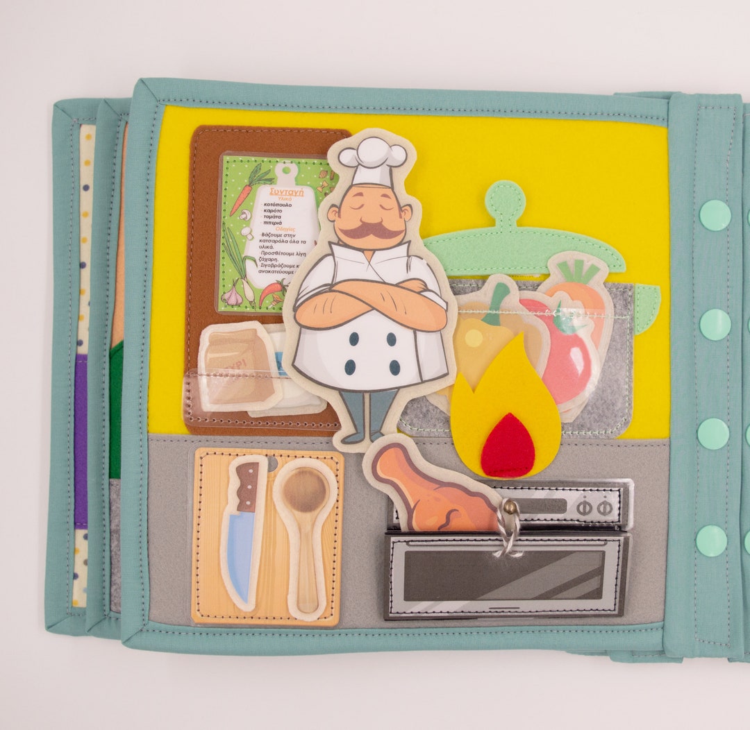 Quiet Felt Book Profession, Felt Busy Book, Educational Soft Book for ...