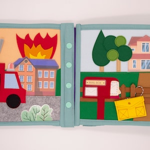 Quiet Felt Book Profession, Felt Busy Book, Educational Soft Book for ...