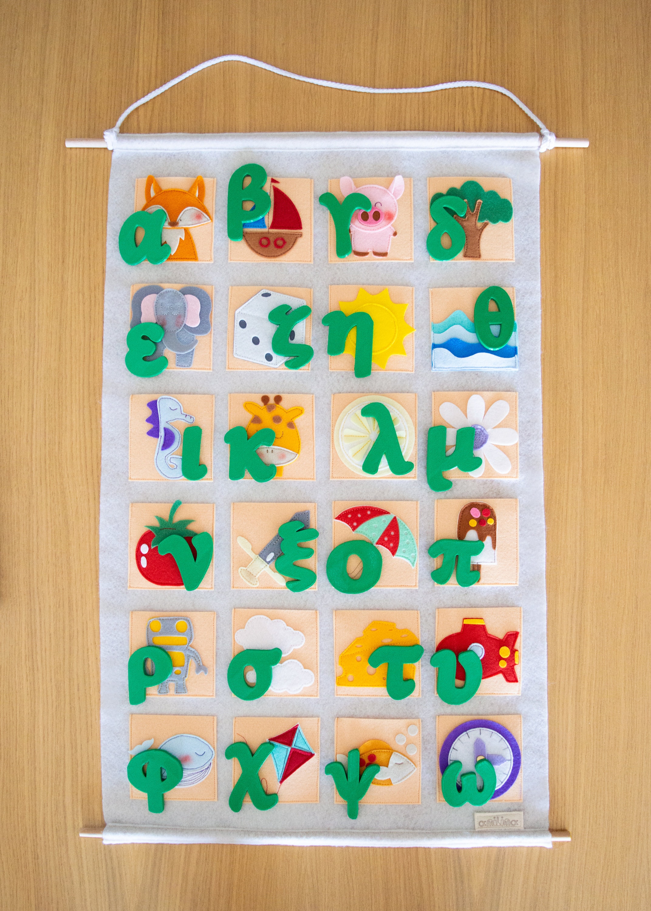 Felt Greek Alphabet Matching Toy, Learn Alphabet - Etsy