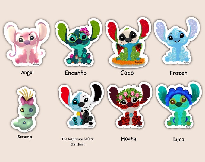 Stitch Stickers - Etsy