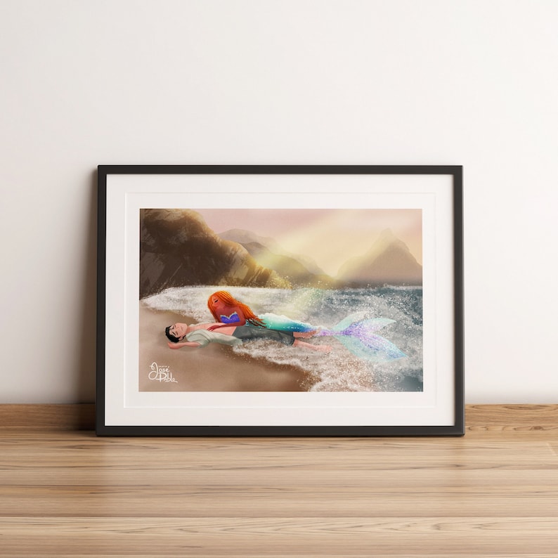Ariel~ Mermaid Art Print ~ Little Mermaid~ Mermaid Wall Decor~ the ...