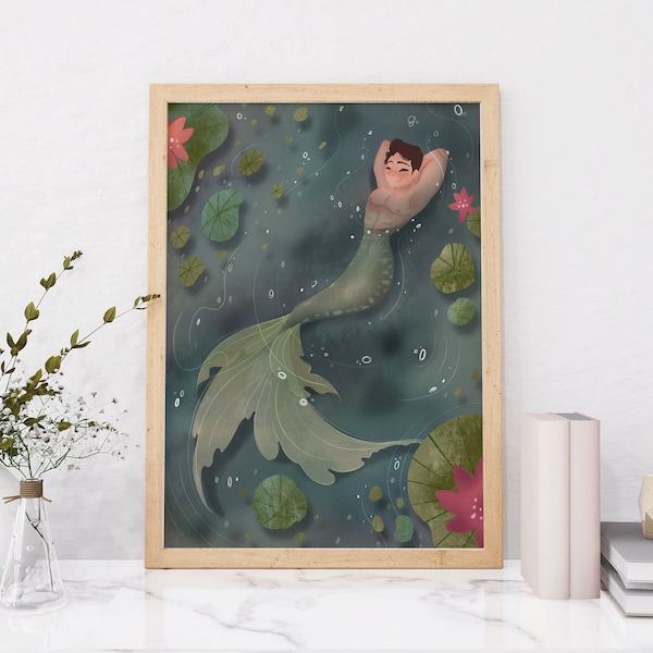 Merman Art - Etsy