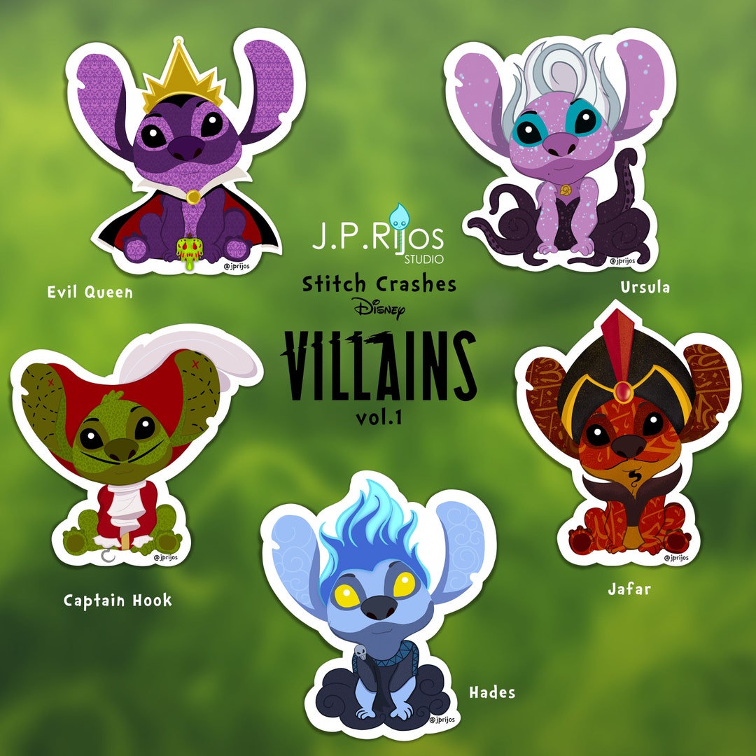 Stitch Crashes Disney Villains Vol 1 Lilo And Stitch Sticker Lilo And