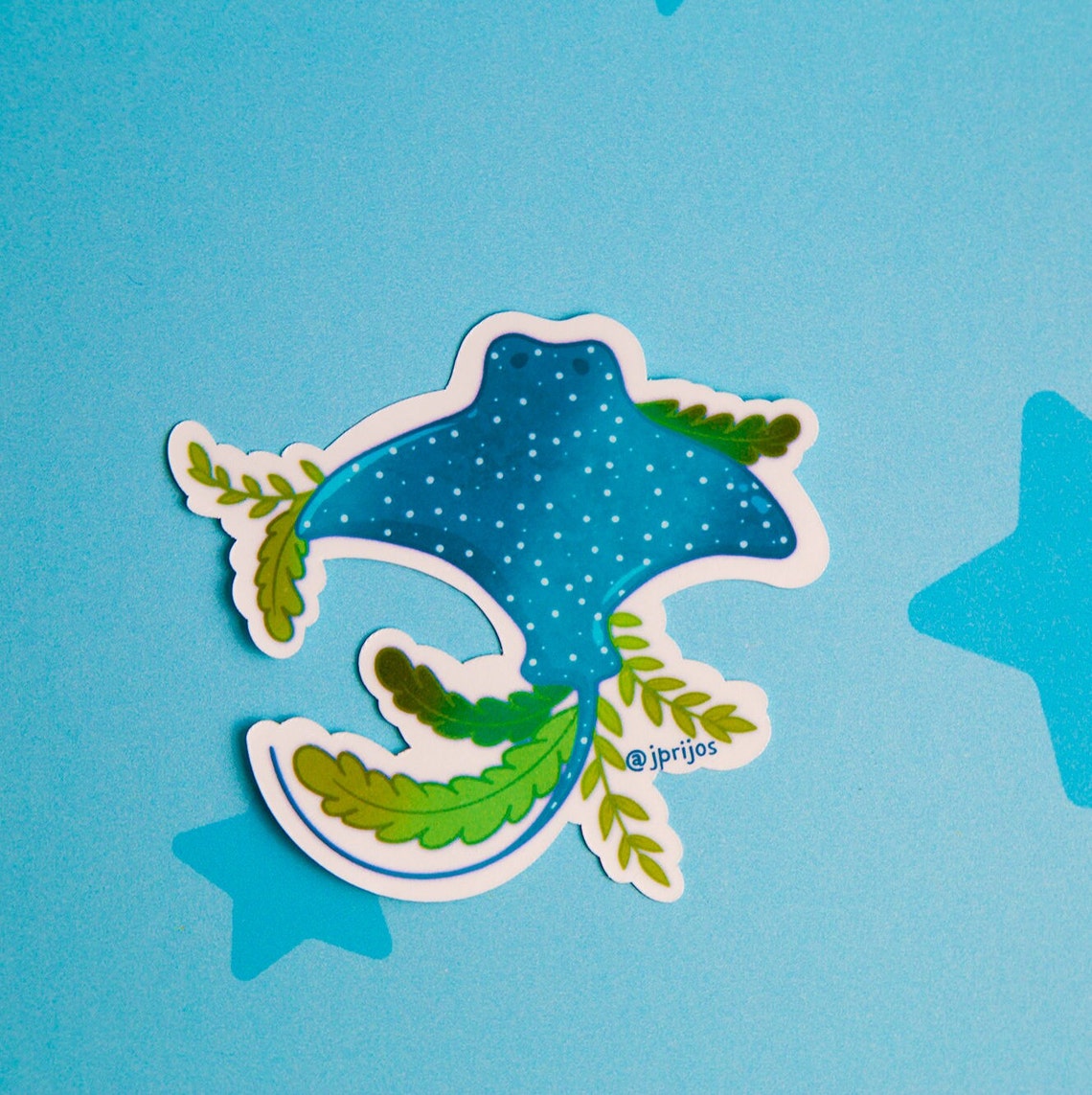 Kawaii Stingray Sticker Kawaii vinyl Stickers Holographic | Etsy