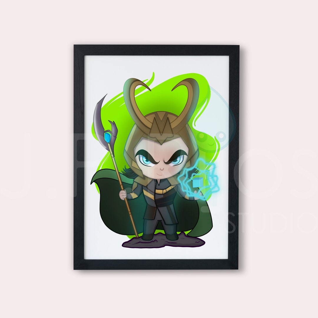 Loki Loki Wall Art Loki Art Print Marvel Gifts Superhero - Etsy
