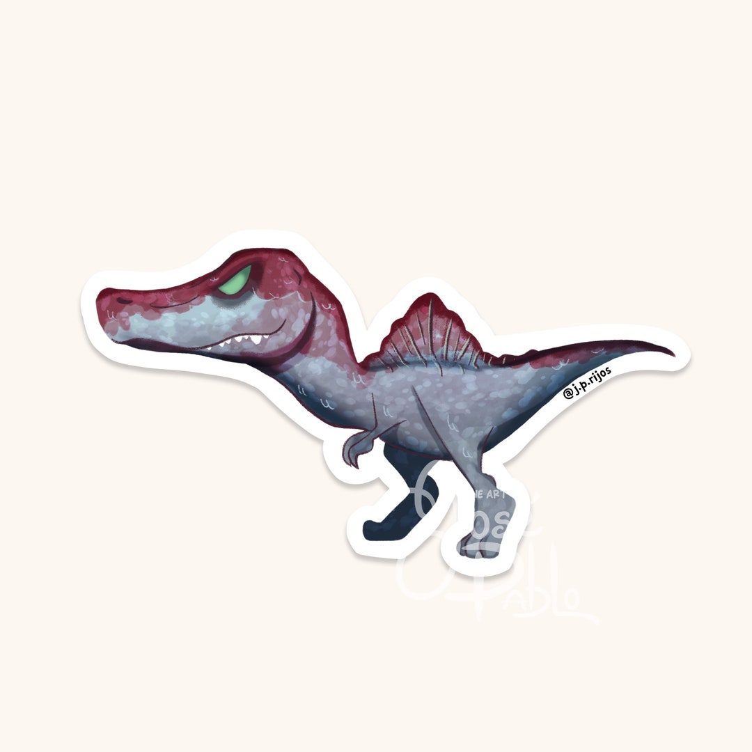 Spinosaurus Dinosaur Sticker - Jurassic World Park Prehistoric ...