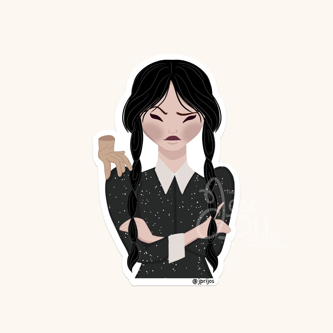 Wednesday Addams Addams Sticker Addams Family Wednesday - Etsy
