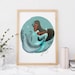 Turquoise Tropical Mermaid~ Mermaid Art Print ~mermaid Nursery~ Mermay ...