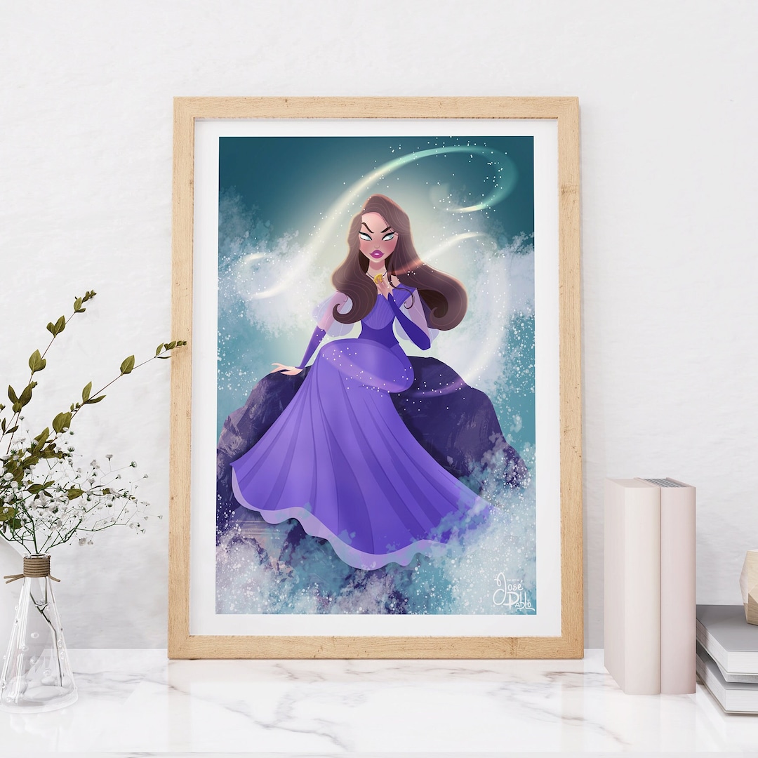 Vanessa~ Mermaid Art Print ~ Little Mermaid~ Mermaid Wall Decor~ the ...