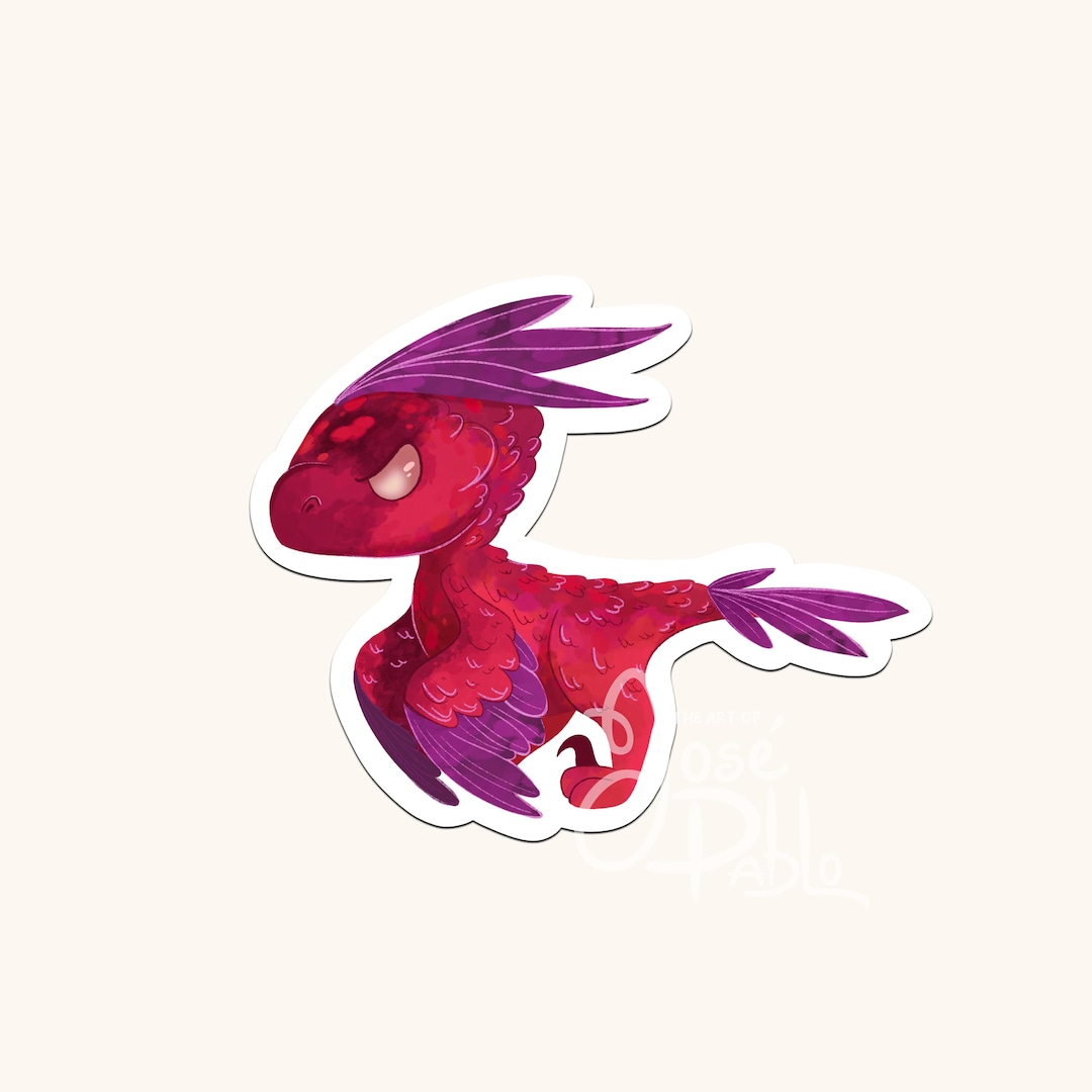 Pyroraptor Jurassic World Sticker - Cute Dinosaur Decal for Park Fans ...