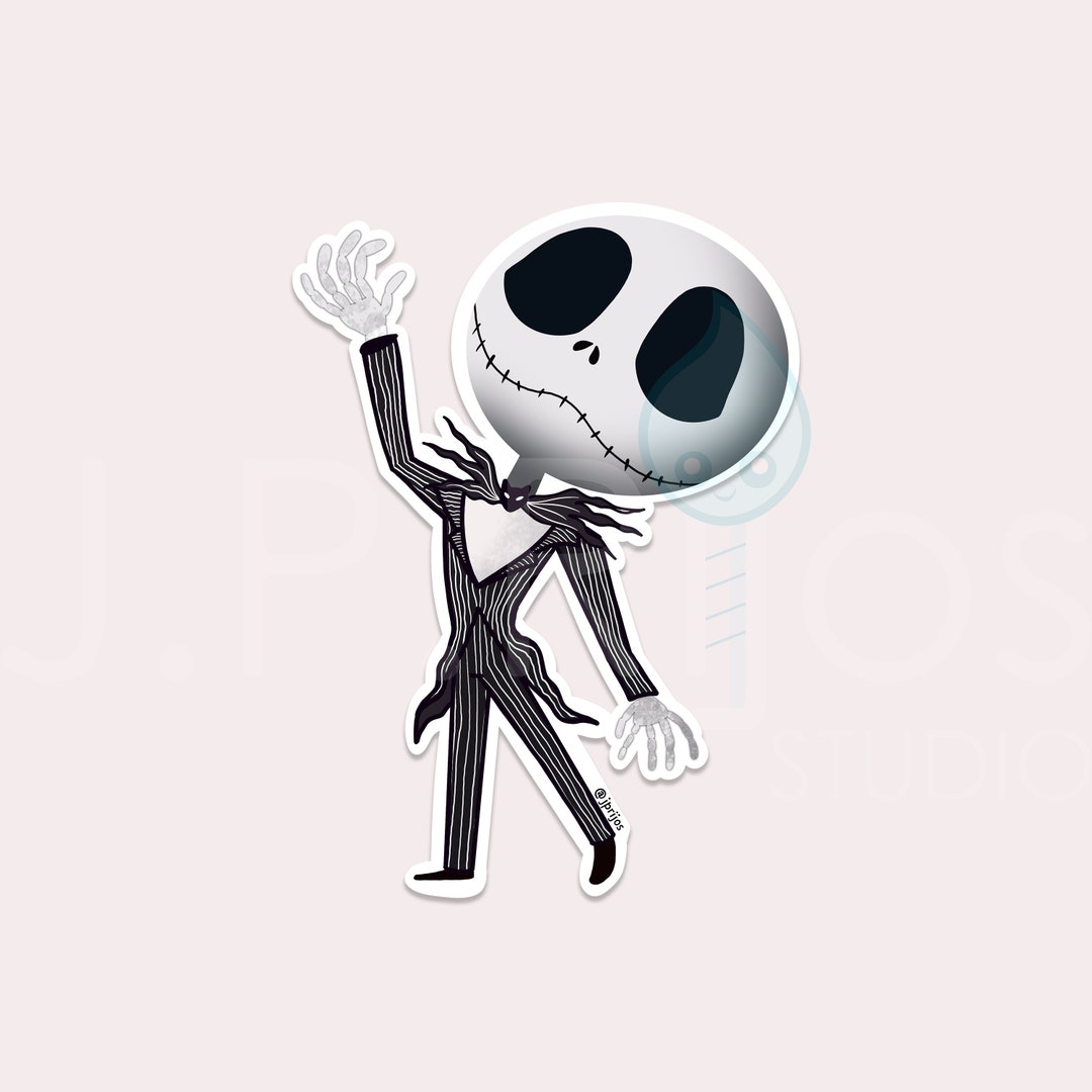 Jack Skellington Sticker Disney Laptop Stickers Disney Stickers ...