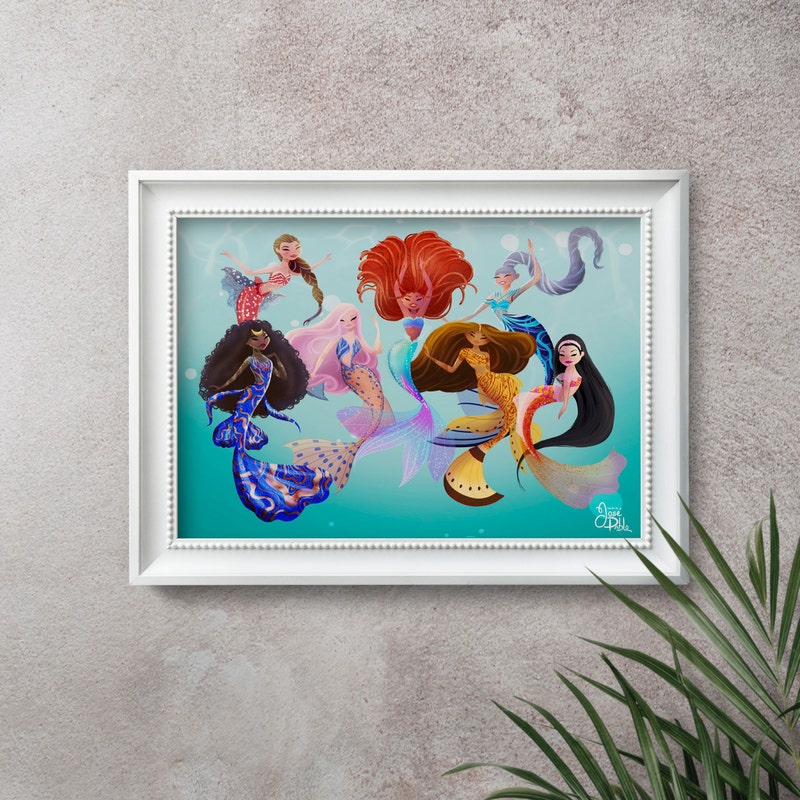 Mermaid Wall Decor - Etsy