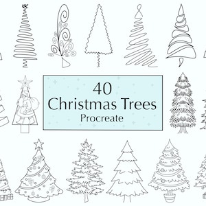 Procreate Christmas Tree. Christmas Trees. Christmas Tree Stencil ...