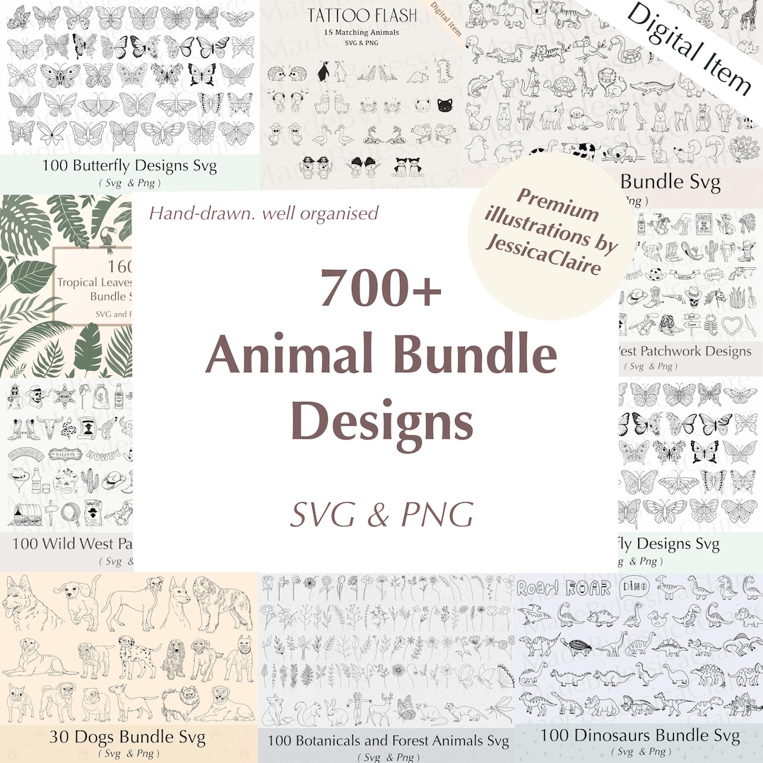 Animal SVG & PNG Designs | Svgs for Cricut | Animal Cut File ...