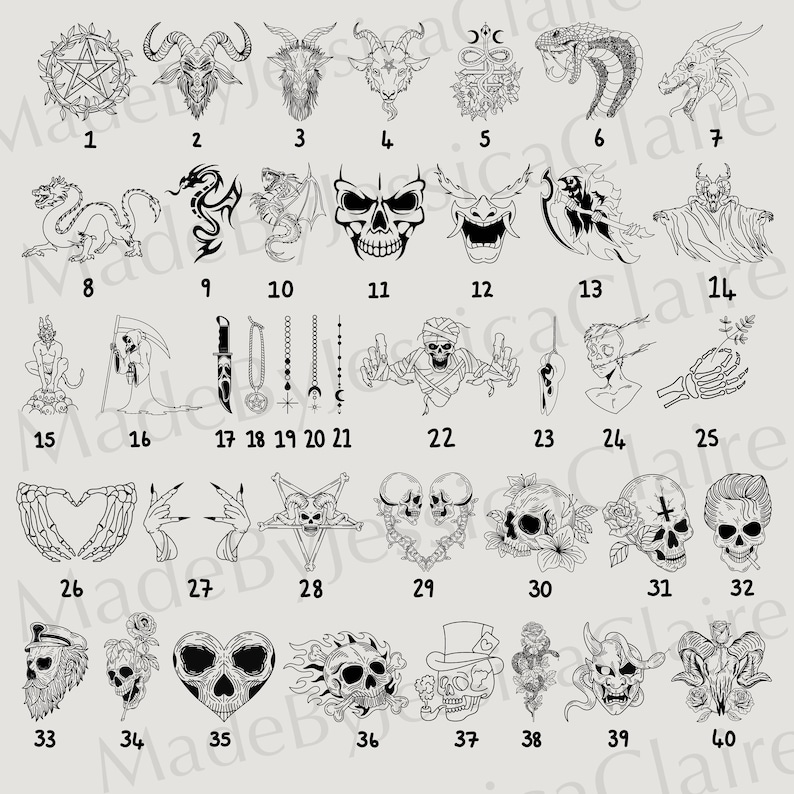 Tattoo SVG Tattoos SVG Doodles SVG Tattoo Cut File - Etsy