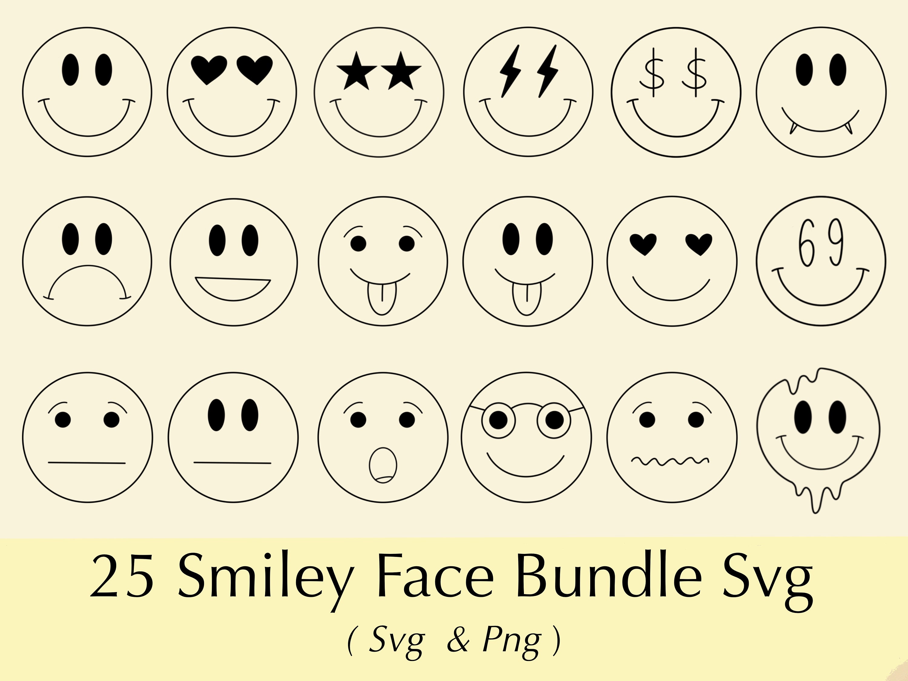 Happy Face SVG, Feeling Svg, Smiley Face SVG Files, Emoji Svg, Feeling ...