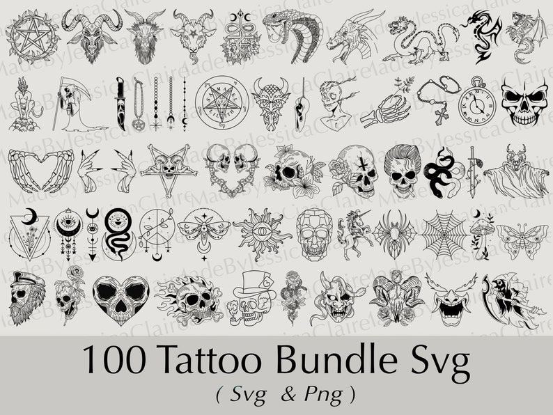 Tattoo SVG Tattoos SVG Doodles SVG Tattoo Cut File Doodle Cut File ...