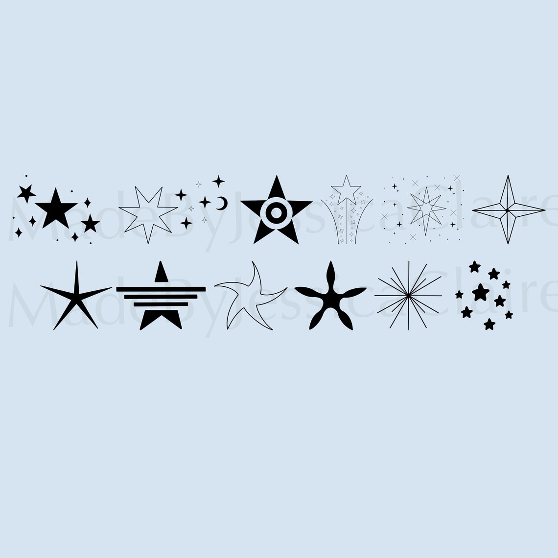 Stars SVG Star Svg Sparkle Svg T-shirt Svg Cute Svg - Etsy UK