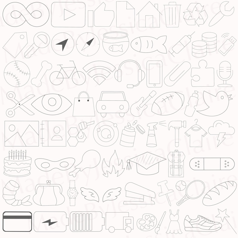 Doodles SVG Doodle Bundle SVG Doodles Cut File Doodle | Etsy