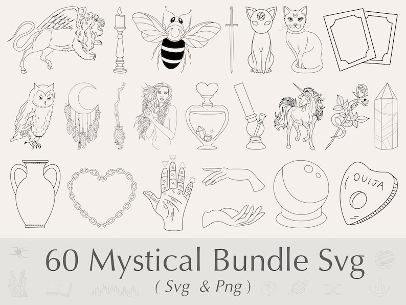 Mystical SVG Mystic Bundle SVG Mystic SVG Mystical Cut - Etsy