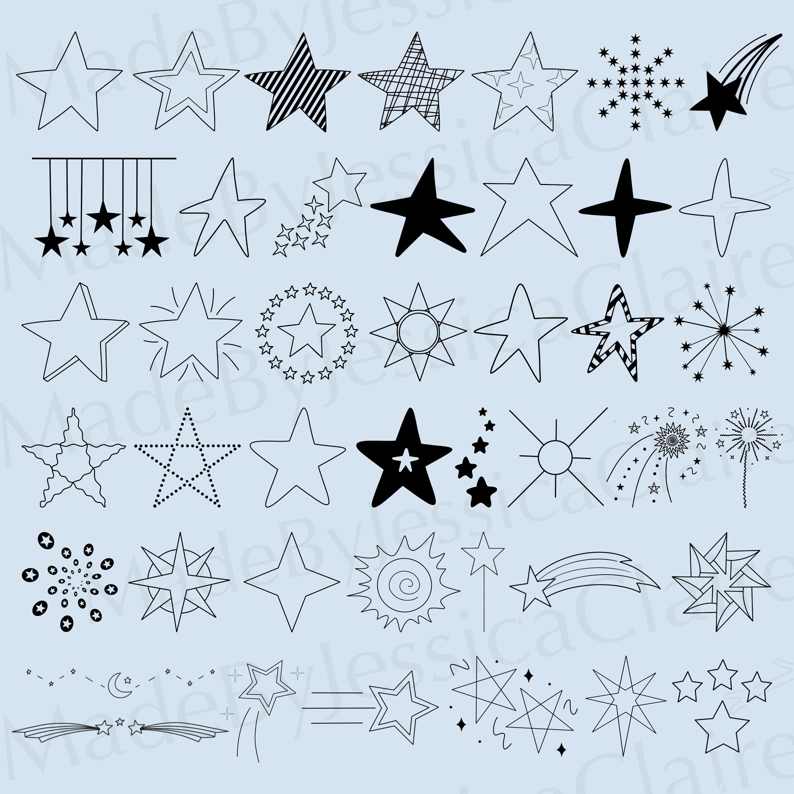 Stars SVG Star Svg Sparkle Svg T-shirt Svg Cute Svg - Etsy