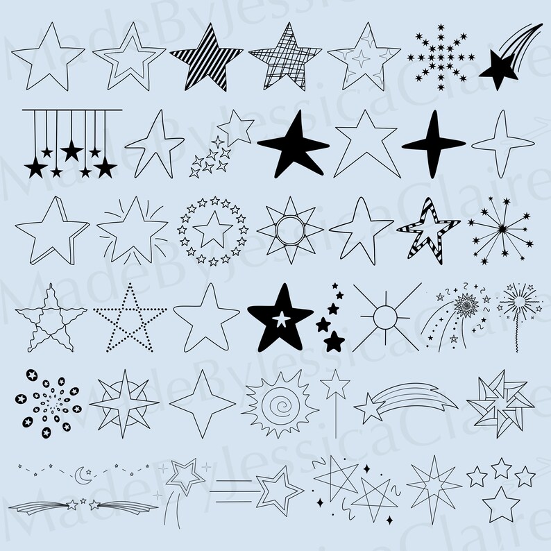 Stars SVG Star Svg Sparkle Svg T-shirt Svg Cute Svg - Etsy