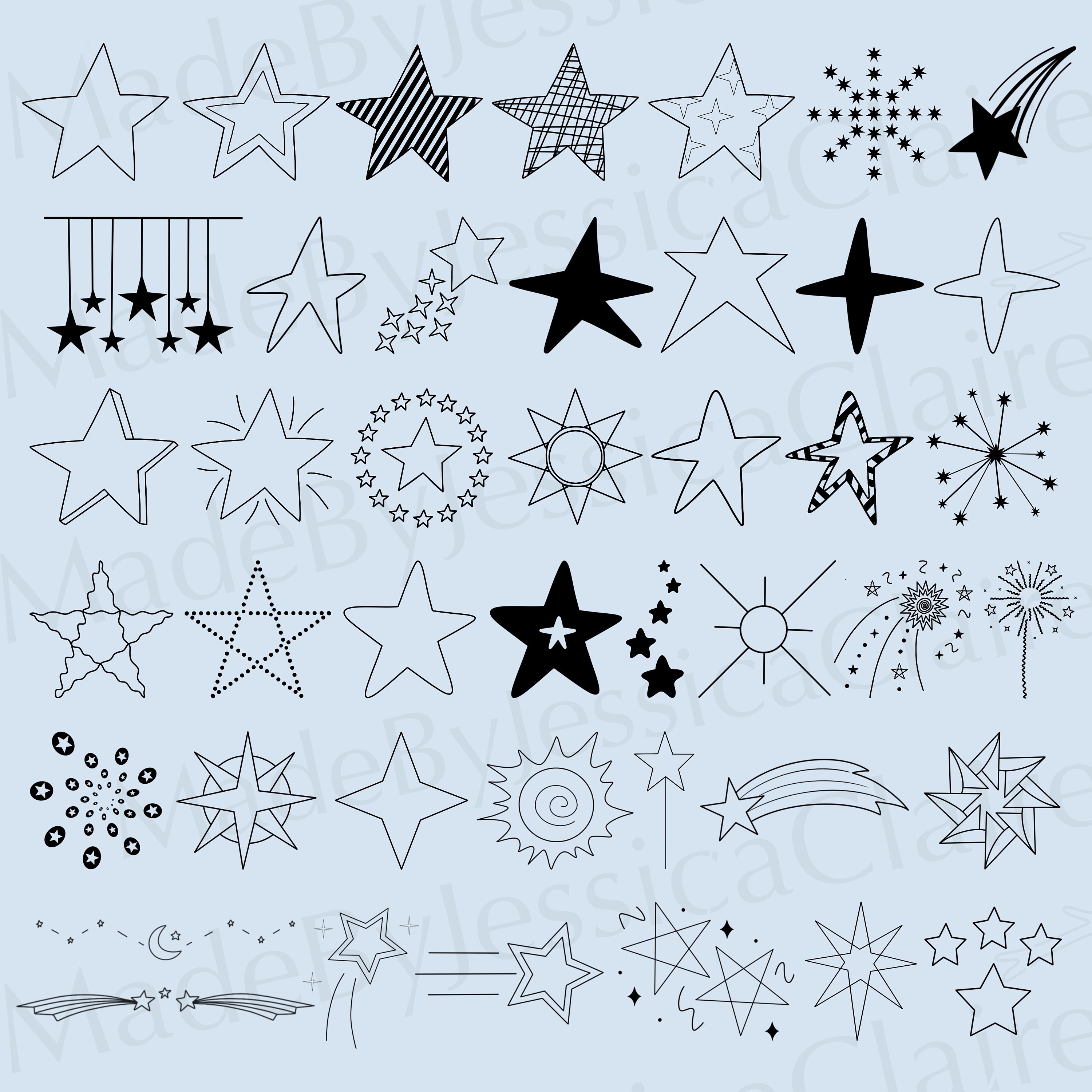 Stars SVG Star Svg Sparkle Svg T-shirt Svg Cute Svg - Etsy UK