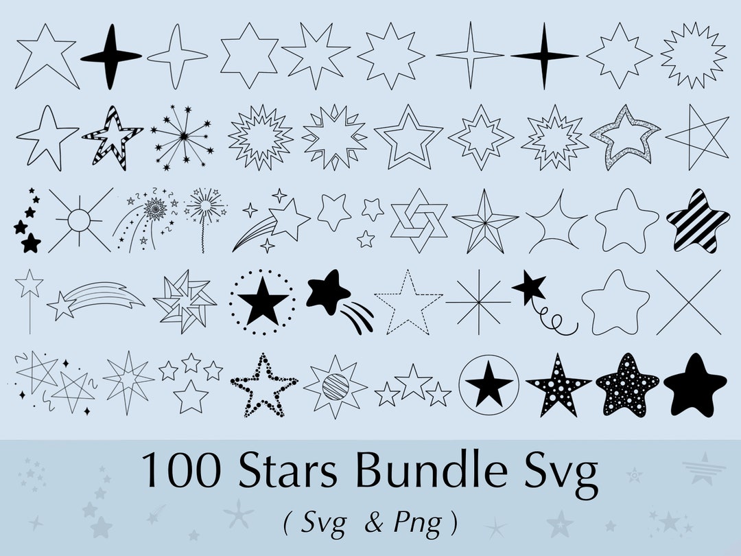 Stars SVG Star Svg Sparkle Svg T-shirt Svg Cute Svg Svg Files Stars Cut ...