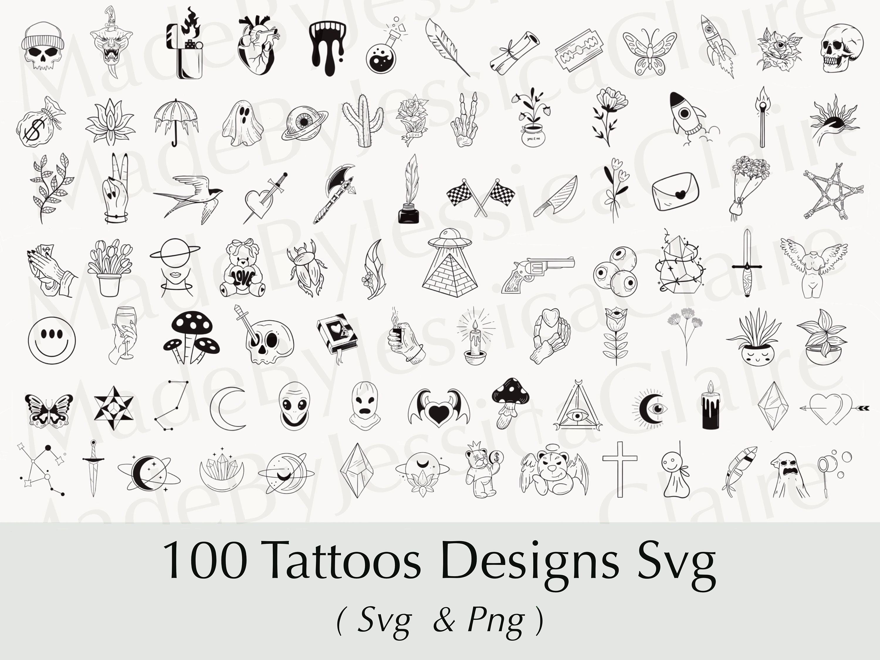 Tattoo SVG Tattoos SVG Doodles SVG Tattoo Cut File Doodle Cut File ...