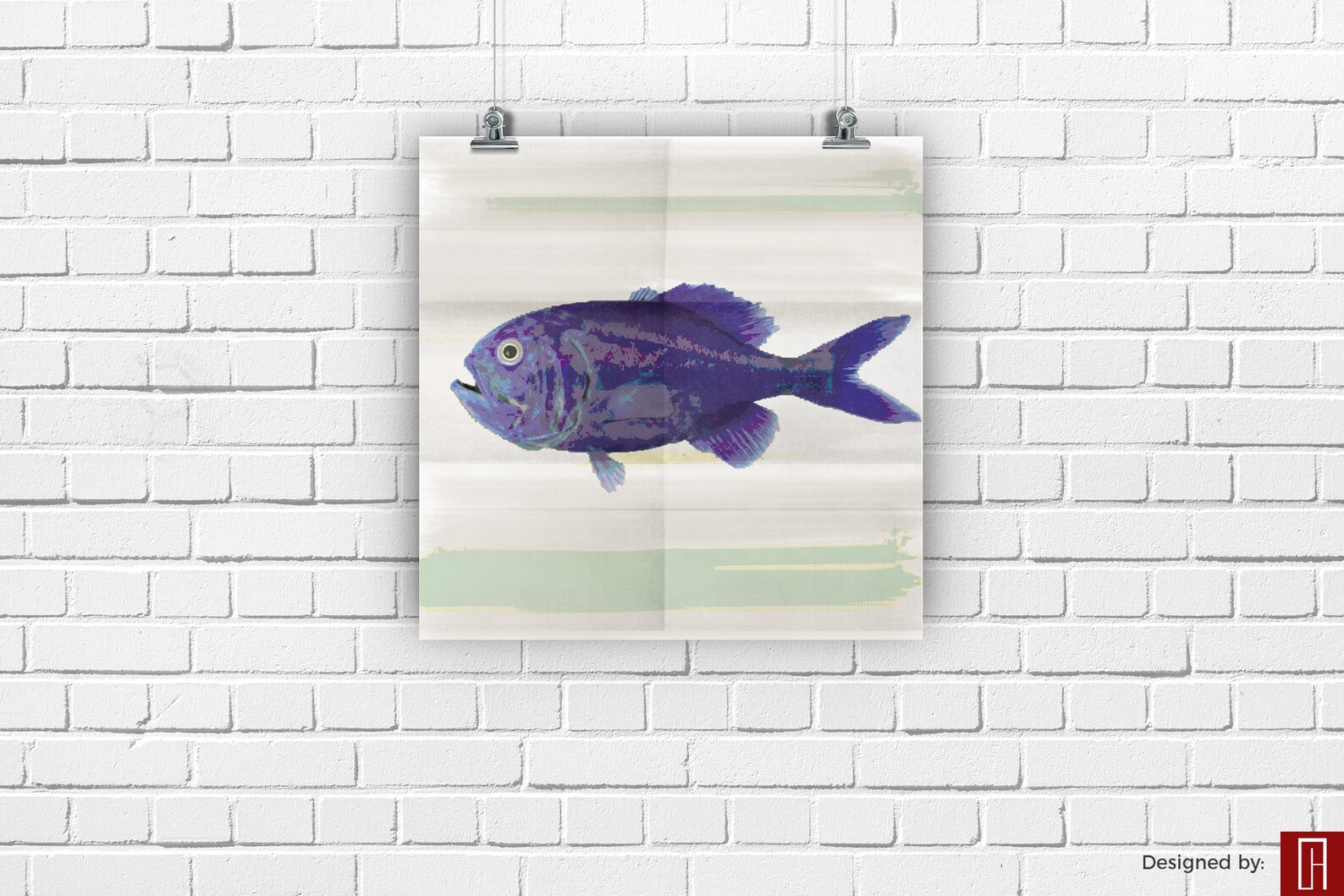 Colorful Fishes Pop Art Fish Art Modern Wall Art Gift - Etsy