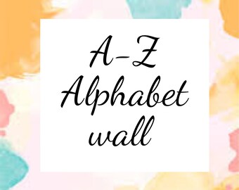 Printable Alphabet Posters ABC Letters Polka Dot Classroom - Etsy