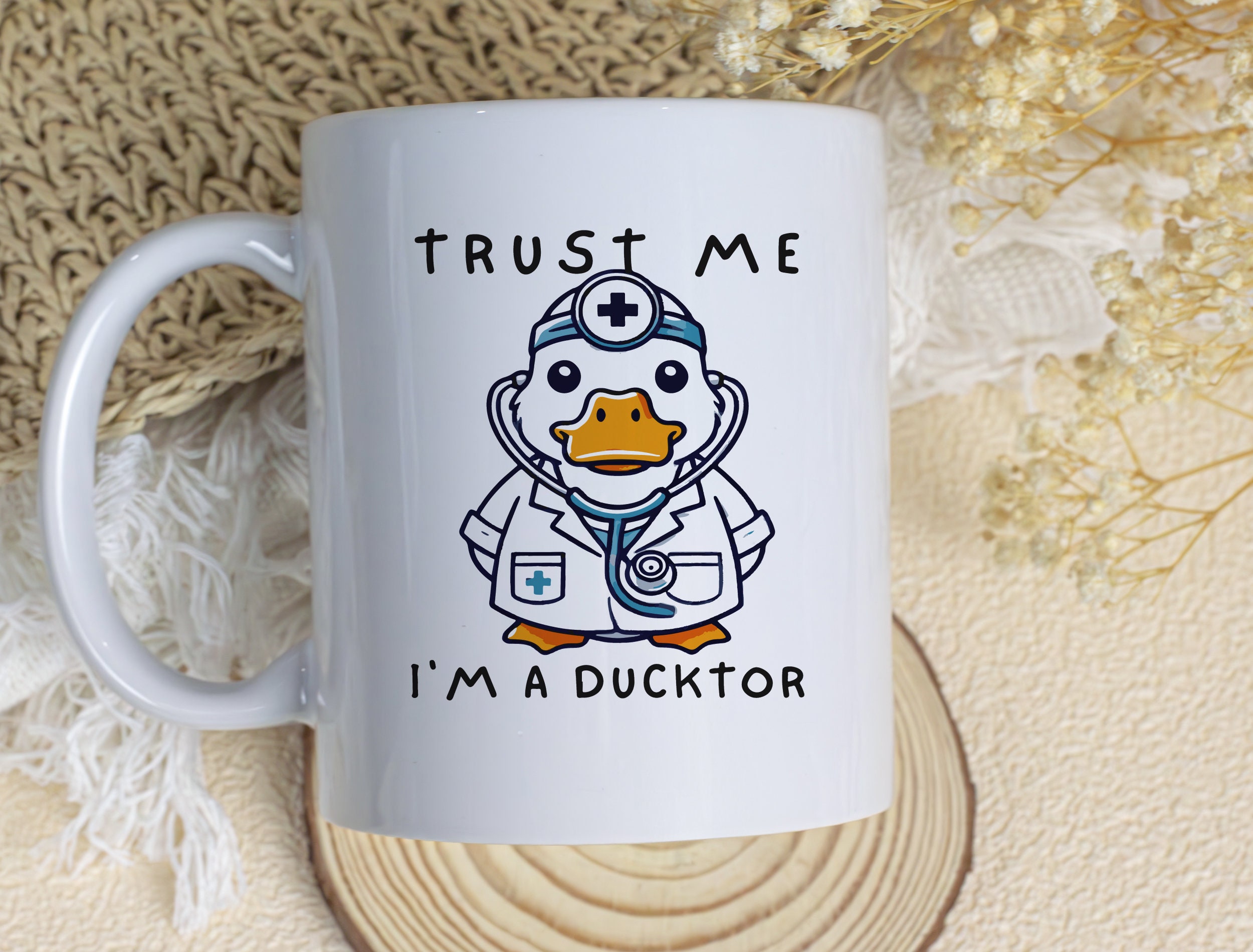Trust Me I'm a Ducktor PNG File, Funny Duck Doctor Sublimation Design ...