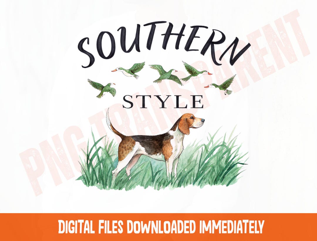 Southern Beagle Png, Duck Hunting Dog Png, Beagle and Ducks Png ...