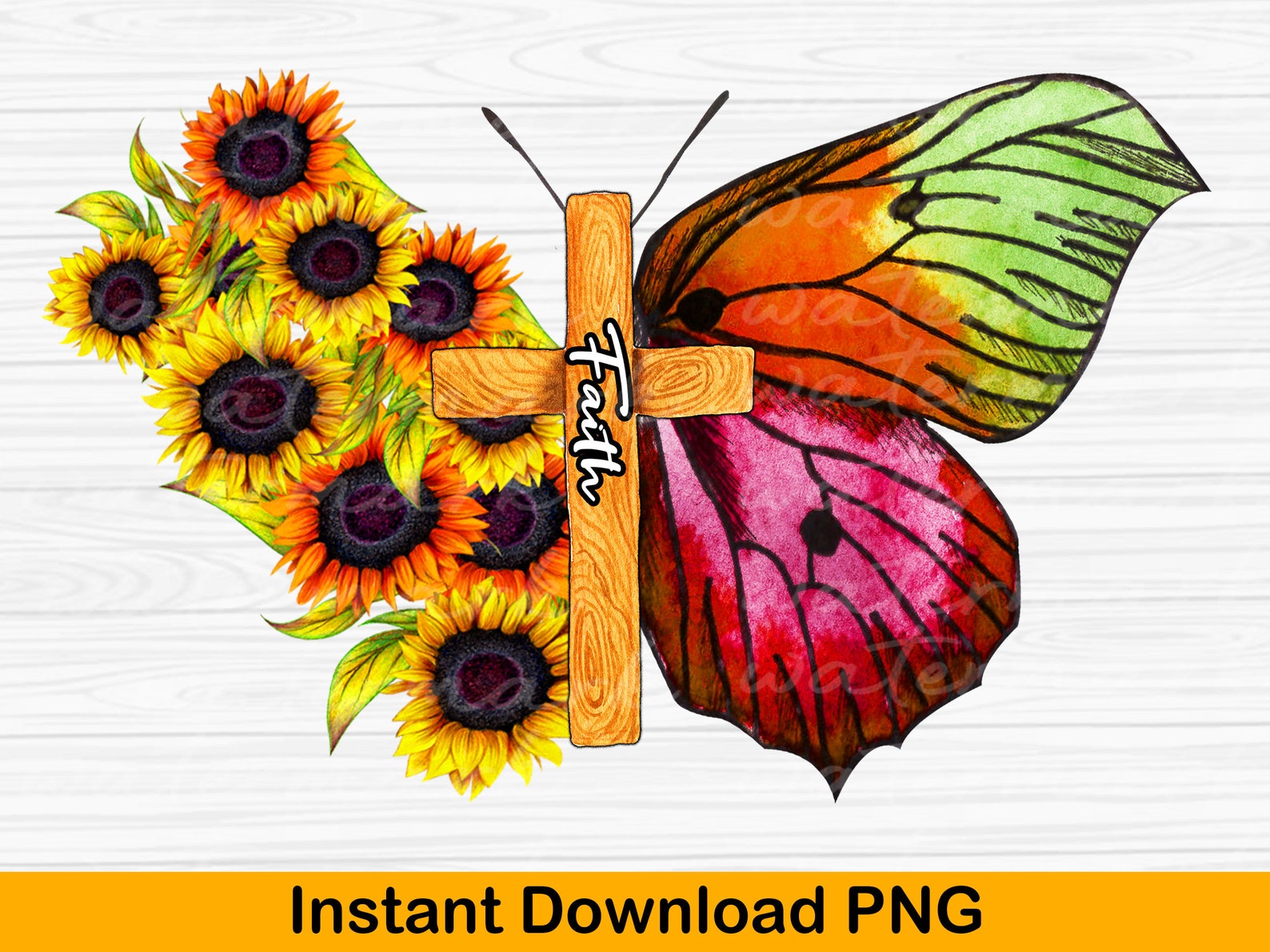 Faith Christian Cross Png Monarch Butterfly Png Jesus Png - Etsy
