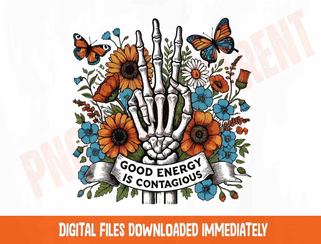 Good Energy is Contagious Png, Retro Shirt Design, Mental Health Png ...