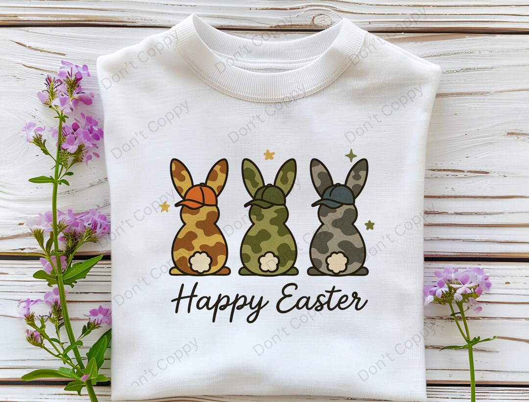 Camo Easter Bunny PNG: Boy's Egg Hunt Doodle (digital Download) - Etsy