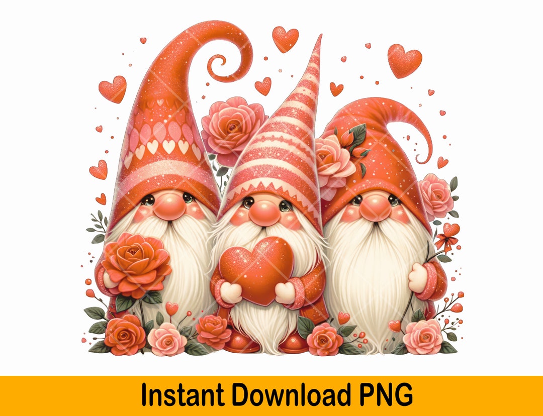 Valentine gnomes PNG Festive Gnomes Clipart, Saint Valentin png ...