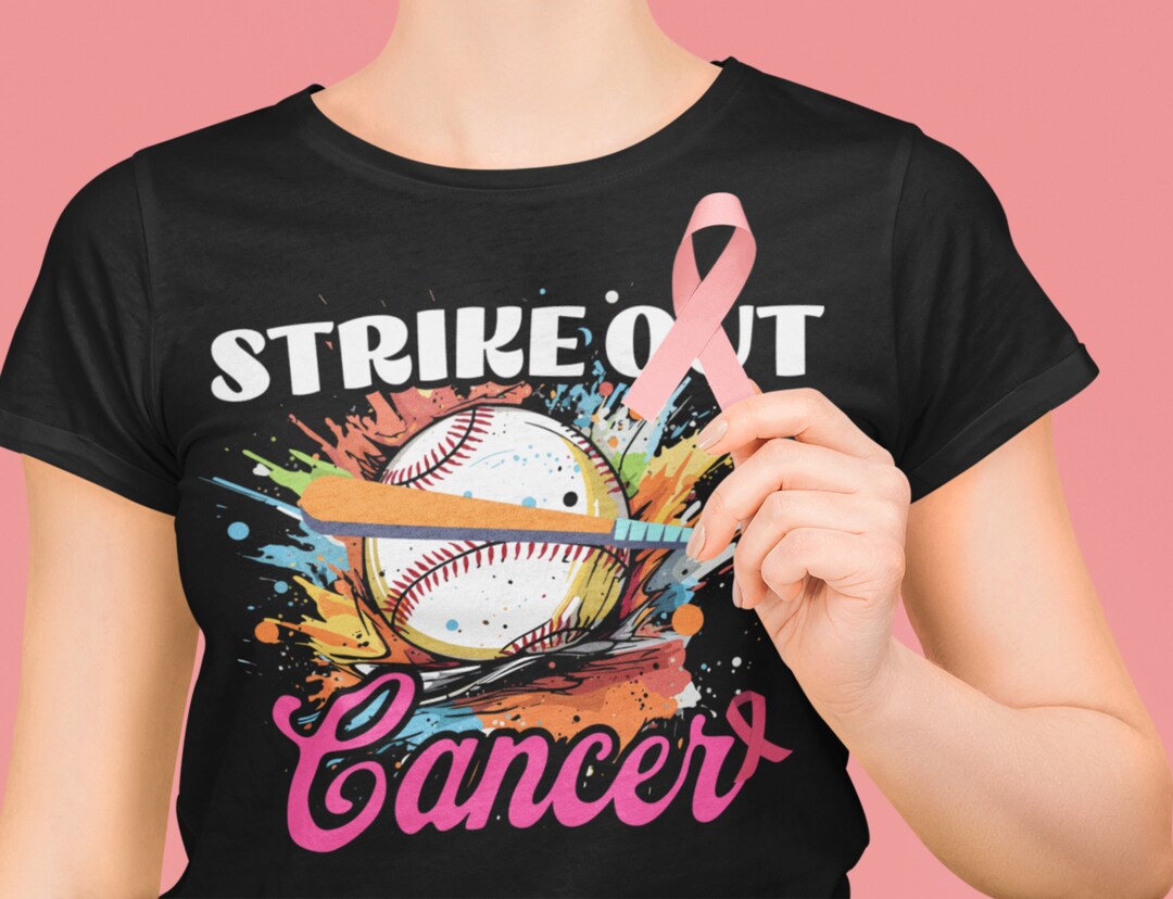 Strike Out Breast Cancer Png, Awareness Month Png, Softball Fight Pink ...