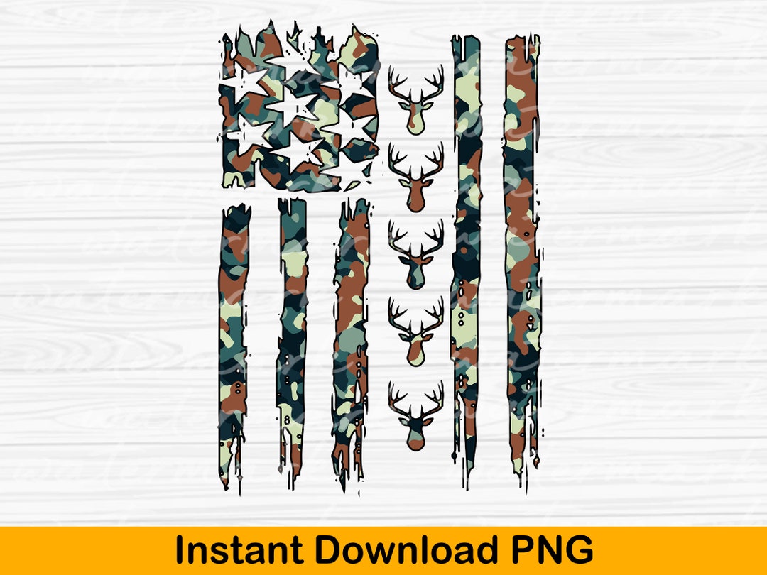Hunting Png Camo Flag PNG File PNG, Hunting Sublimation Png, PNG for ...