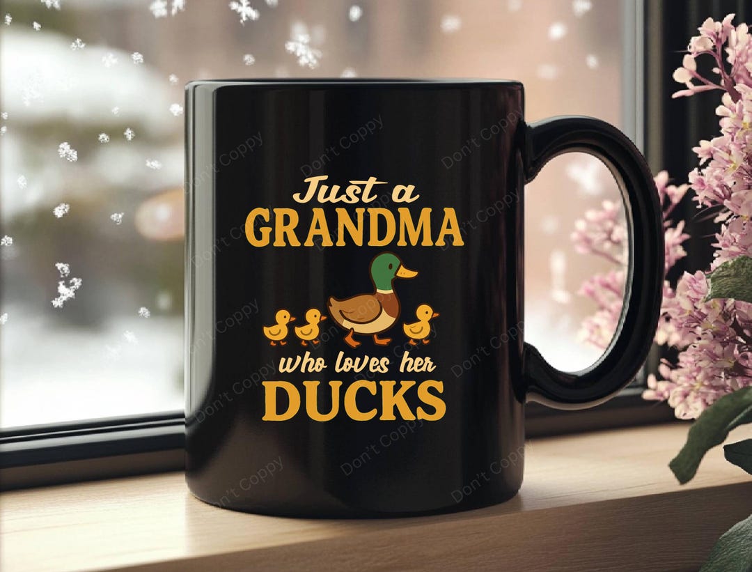 Just a Grandma Who Loves Ducks PNG, Duck Lover Sublimation, Cute ...