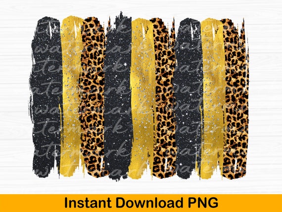 Cheetah Background Png Sublimation Background Splash Gold | Etsy