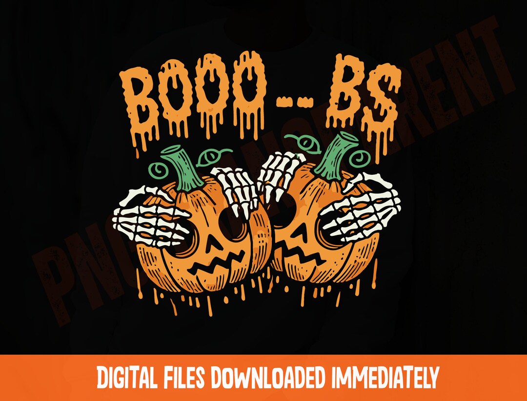 Boooo PNG File, Funny Halloween Pumpkin Sublimation Design, Skeleton ...