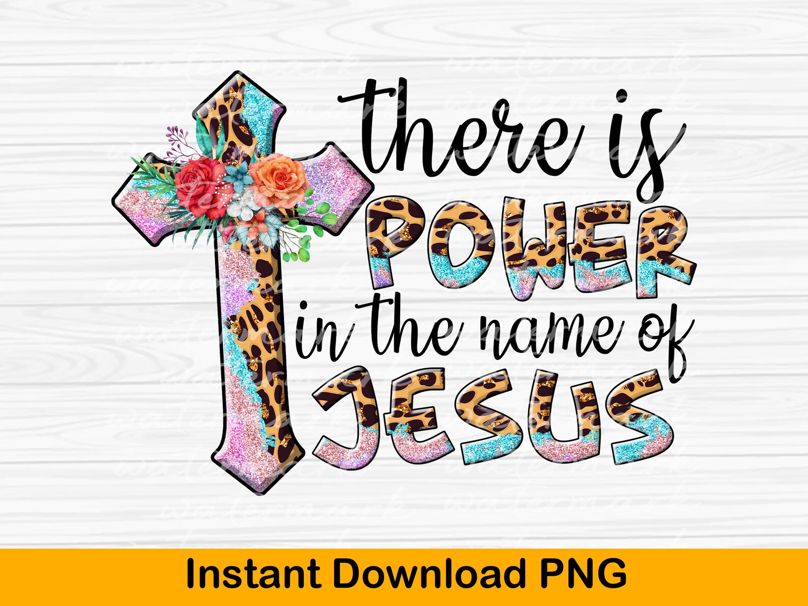 Jesus Power Quote PNG: Christian Sublimation Design (digital Download ...