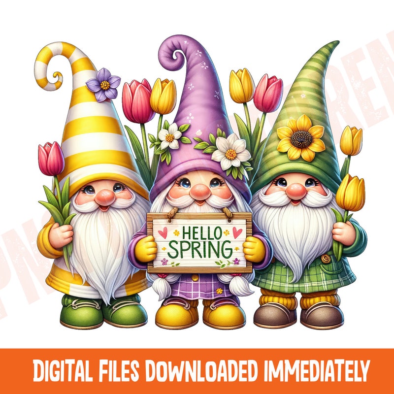 Welcome Spring Clipart - Etsy